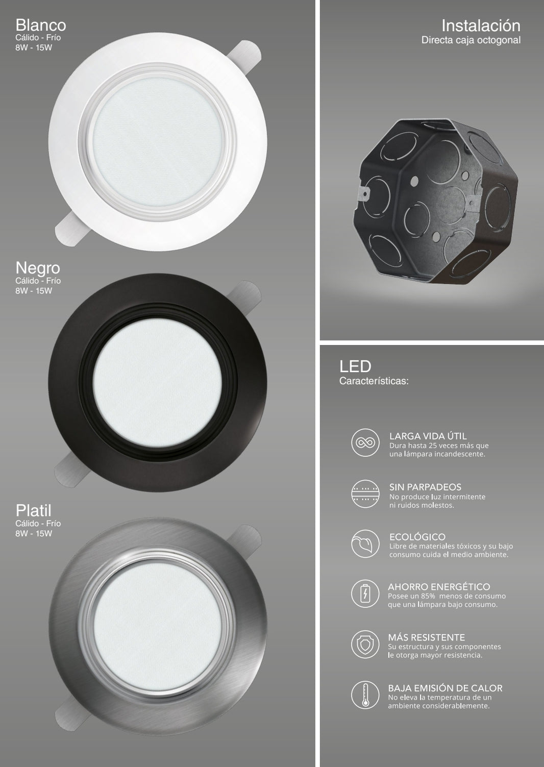 SPOT PARA TECHO - DICROICOS LED | ILUMINACIONES ESTRELLA ...